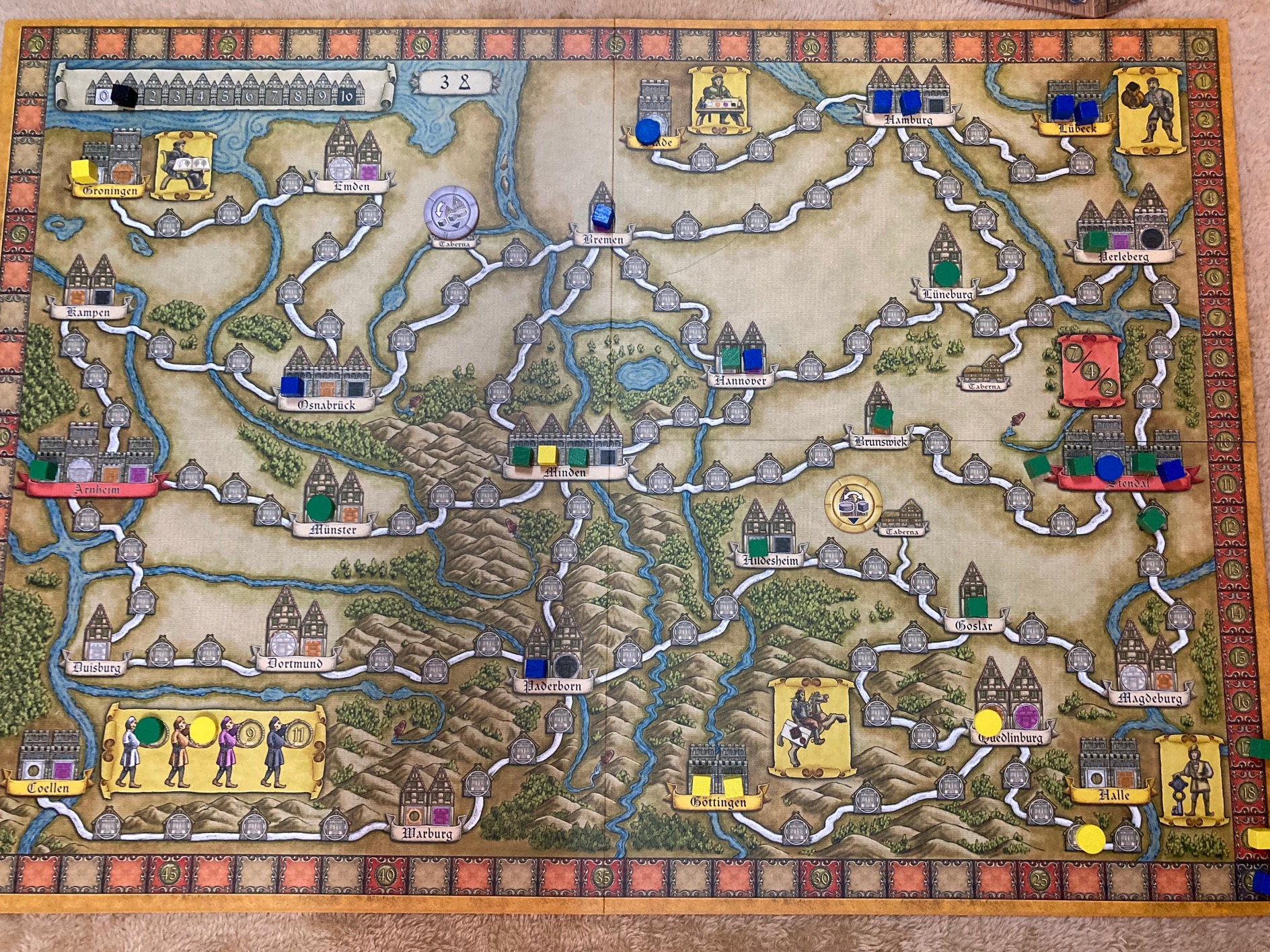 Ep 109. Hansa Teutonica board game วางเส้นทางการค้า เตะตัดขาครองอิทธิพล ...